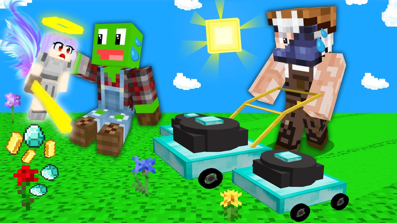 ماين كرافت : مسابقة أسرع بستاني ضد @Rahumi - YouTube