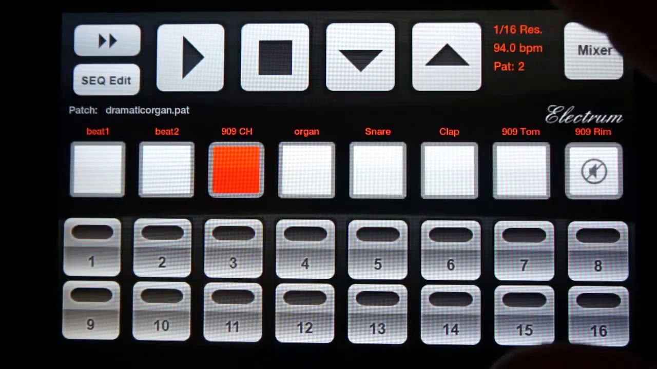 Electrum Drum Machine Sampler ANDROiD - YouTube