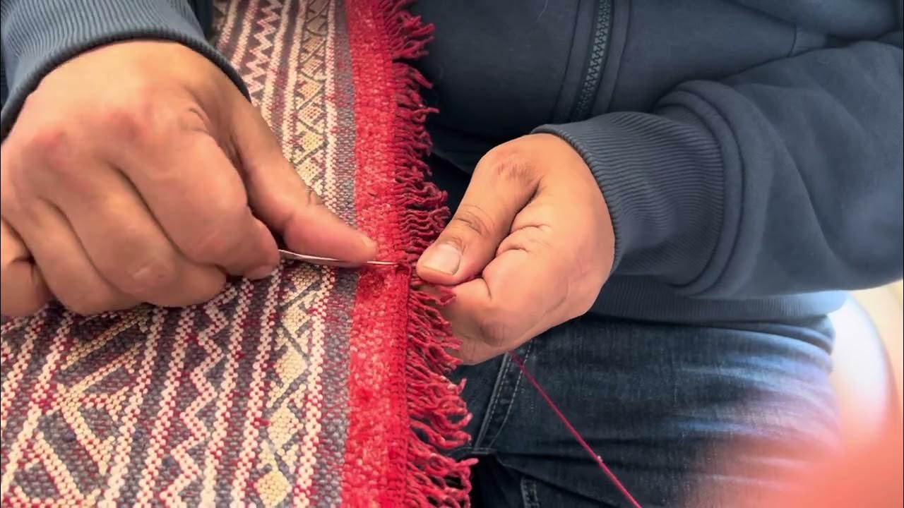 How to repair carpet fringes, carpet fringe repair. - YouTube