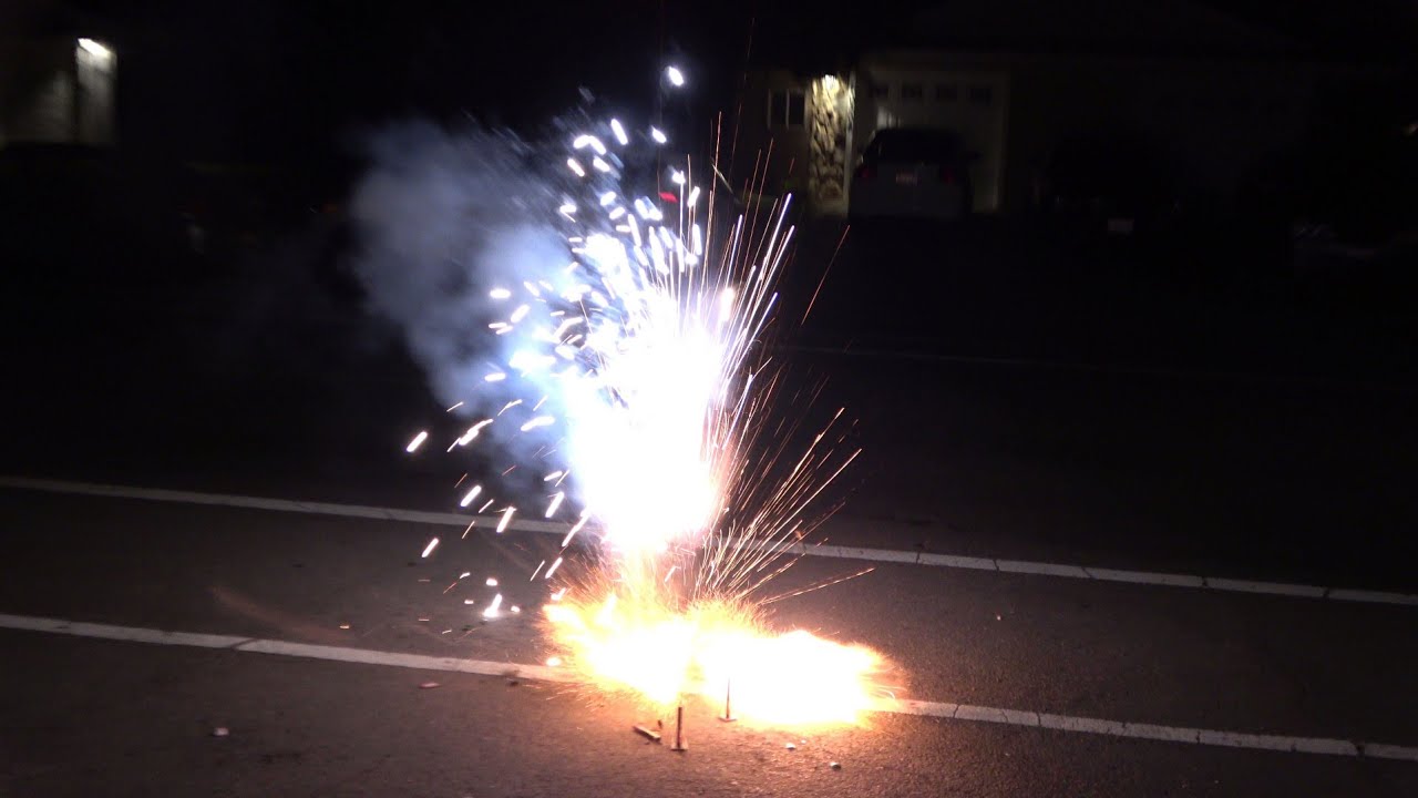 FIREWORK EXPLOSION, Phantom Confetti Lights Fountain Firework Explodes ...