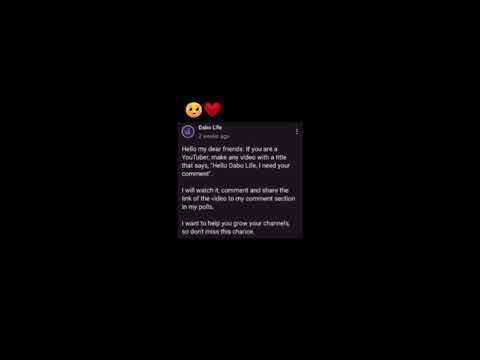 Hello Dabo Life, I need your comment. - YouTube