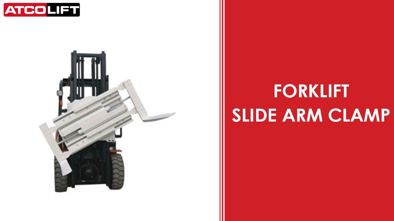 Forklift Slide Arm Clamp | Forklift Attachment | ATCOLIFT - YouTube