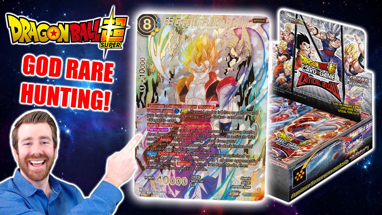 God Rare Gogeta Hunting! Critical Blow Dragon Ball Super Card Game ...