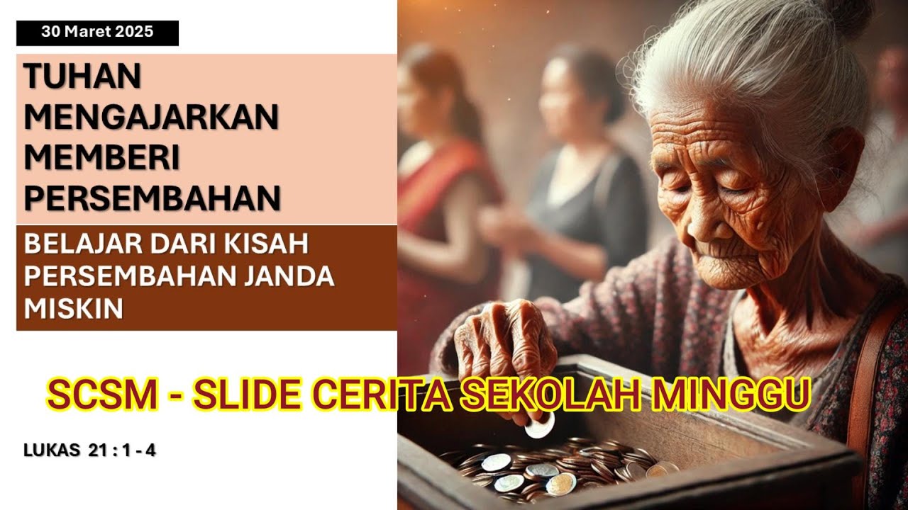 SCSM-Slide Cerita Sekolah Minggu-Tuhan mengajar memberi persembahan ...