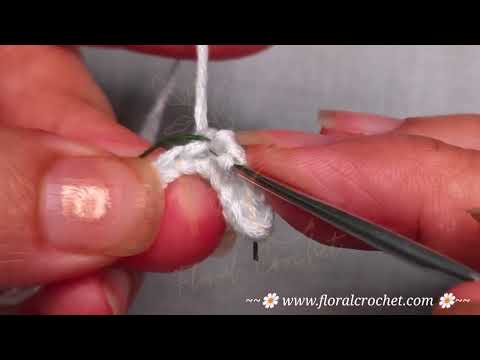 How to crochet over wire insert - YouTube