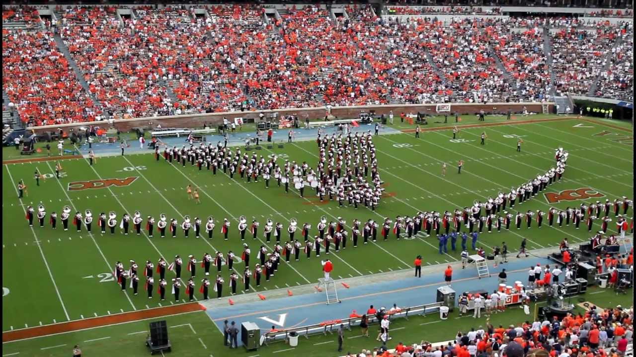UVA Cavalier Marching Band Halftime 9/8/12 pt. 1 - YouTube