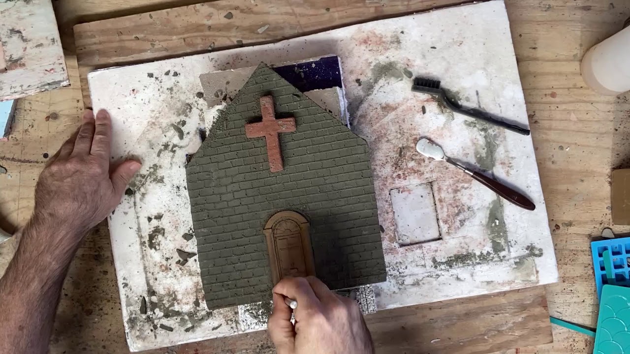 Speed Building Miniature Concrete Houses And Planters - YouTube