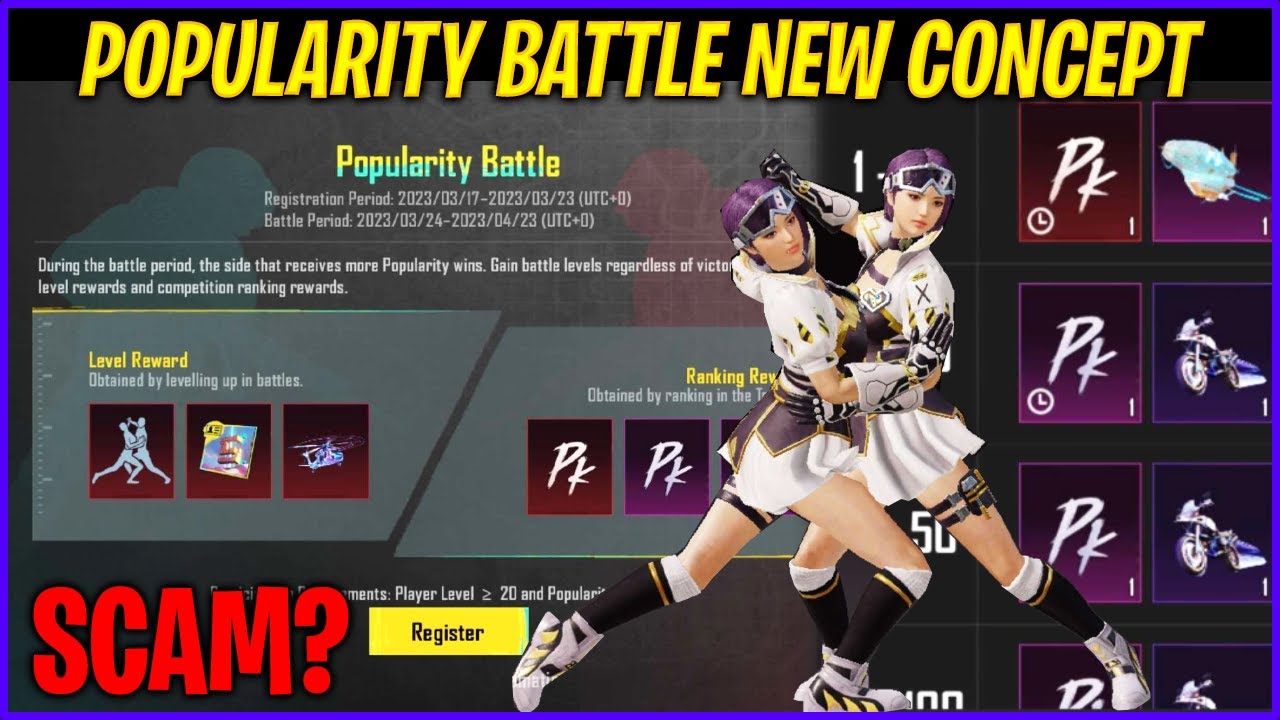 Popularity Battle New Event || Get New Pose, Title In Pubg Mobile - YouTube