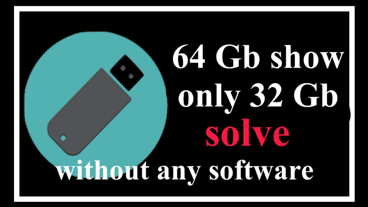 usb showing less space than actual - YouTube