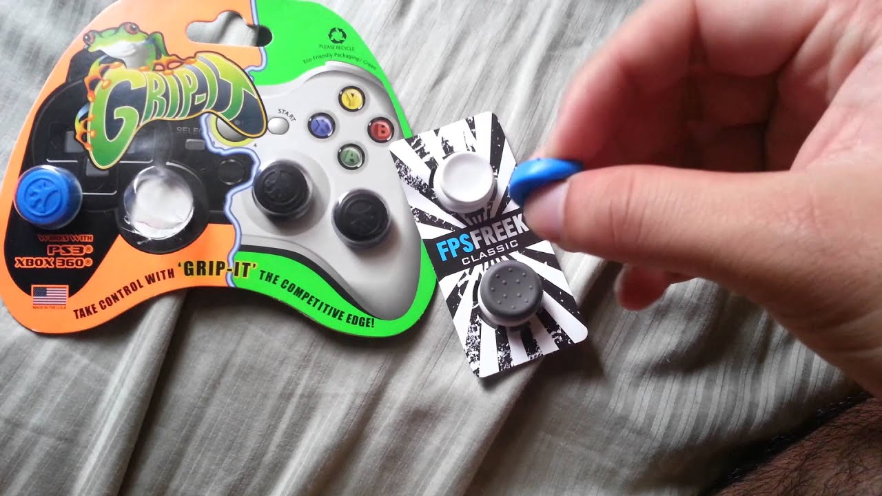 FPS Freeks x Grip-it xbox ps3 thumb sticks review! - YouTube