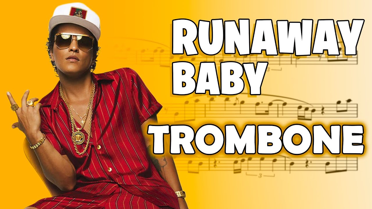 RUNAWAY BABY - TROMBONE SHEET MUSIC | ASM - YouTube
