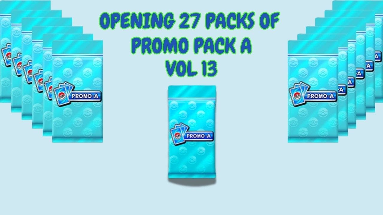 Pokemon Pocket - Opening 27 Packs of Promo Pack A - Vol 13 - YouTube