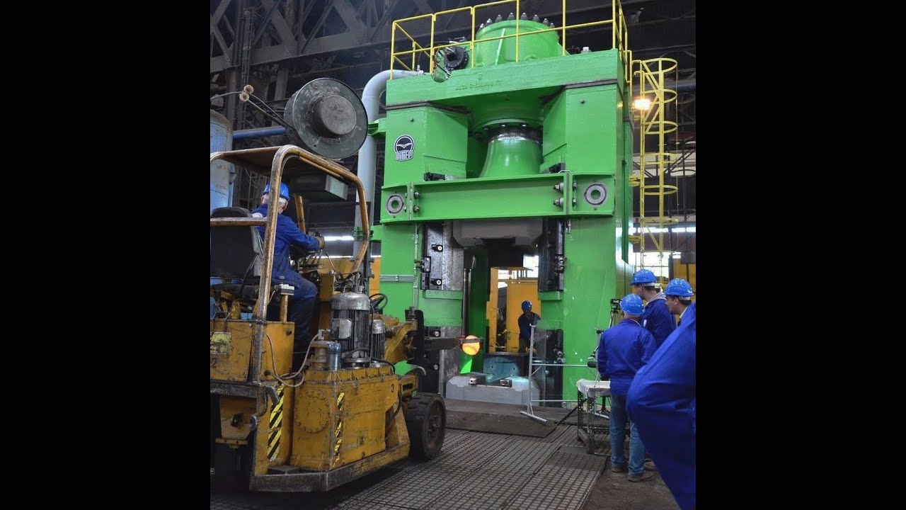 Counterblow forging hammer Digep 400 kJ - Dabrox.com - YouTube