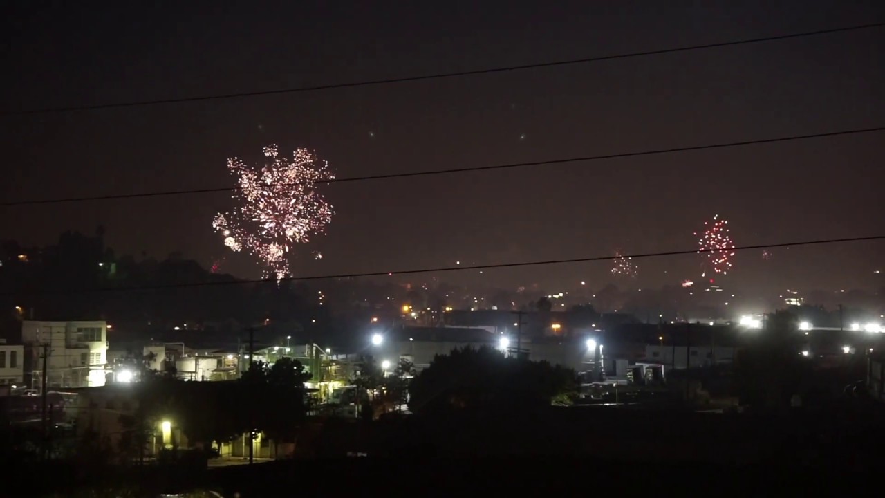 4th July 2020 fireworks Downtown Los Angeles 20X | Time-lapse - YouTube