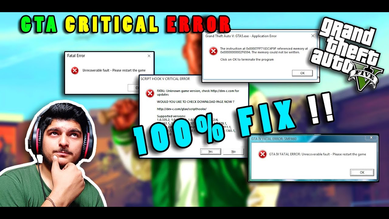 GTA 5 All Crash Fix 100% Sollution | crash on loading Screen | gta 5 ...