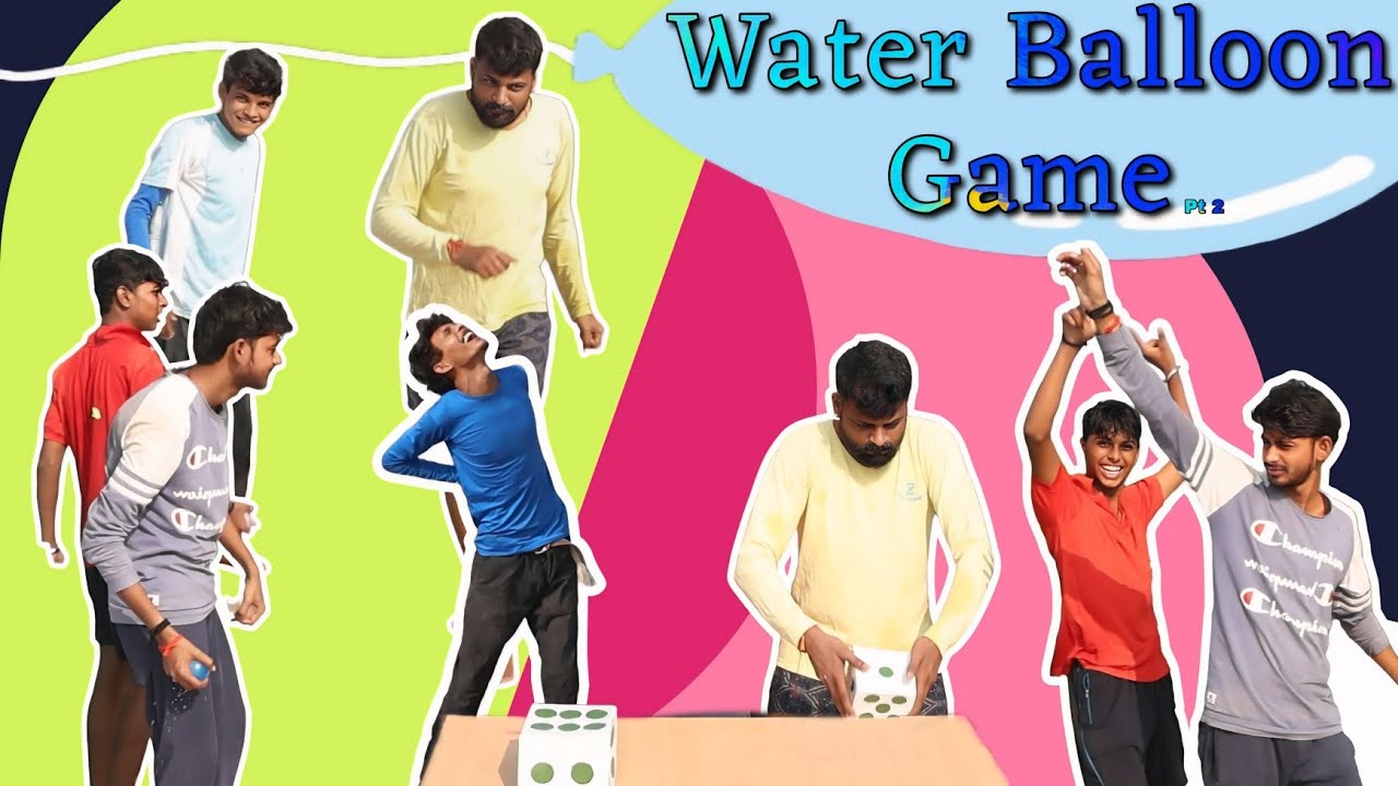 Water Balloon Challenge pt.2 || Dice Game || AMolu Game - YouTube