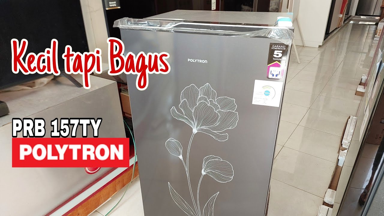 KULKAS 1 PINTU POLYTRON PRB 157TY WARNA ABU-ABU - YouTube