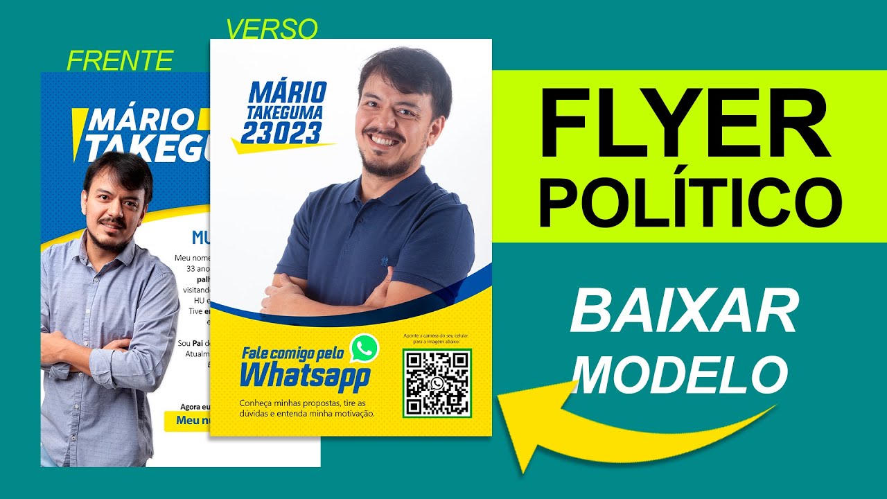 FLYER POLITICA - PANFLETO POLÍTICO - BAIXAR PSD EDITÁVEL (frente e ...