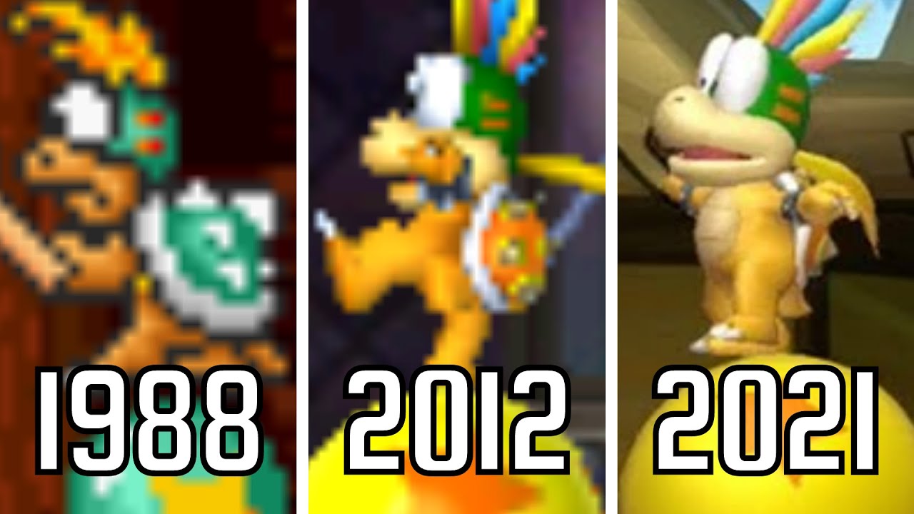 Evolution of Lemmy Koopa Battles in Super Mario Games (1988 - 2021 ...
