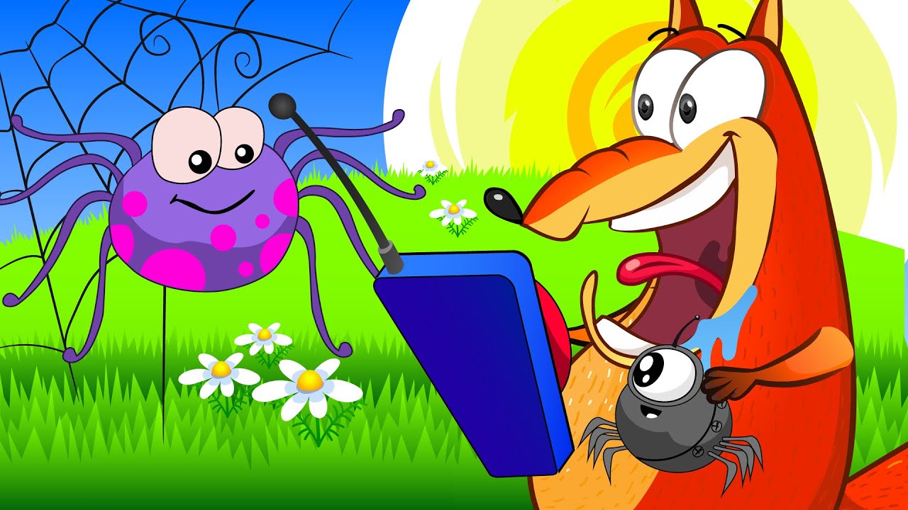 Itsy Bitsy Spider Song 🕷️🕸️ Little Baby Spider 😍 Animal sounds Song ...