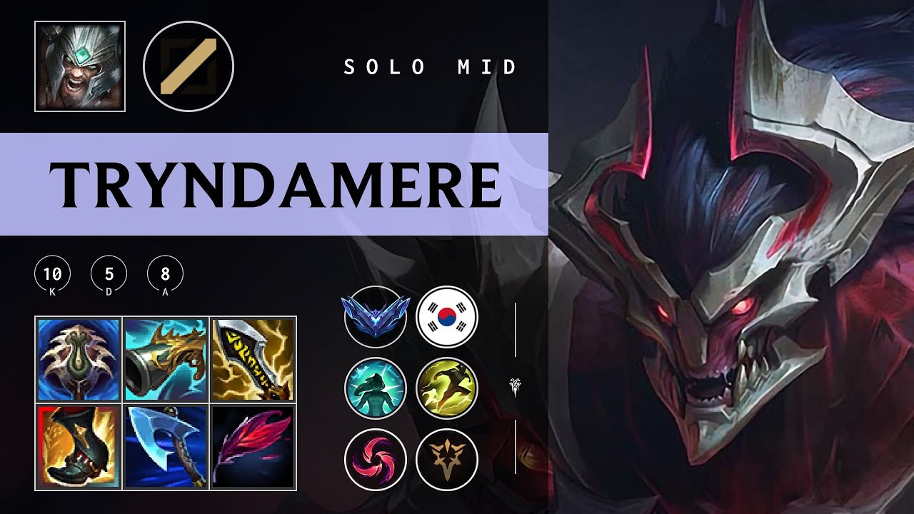 Tryndamere Mid vs Hwei - KR Diamond Patch 25.23 - YouTube