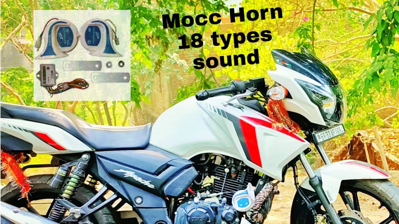 How to install Mocc horn 18 types sound in Apache or any bike - YouTube