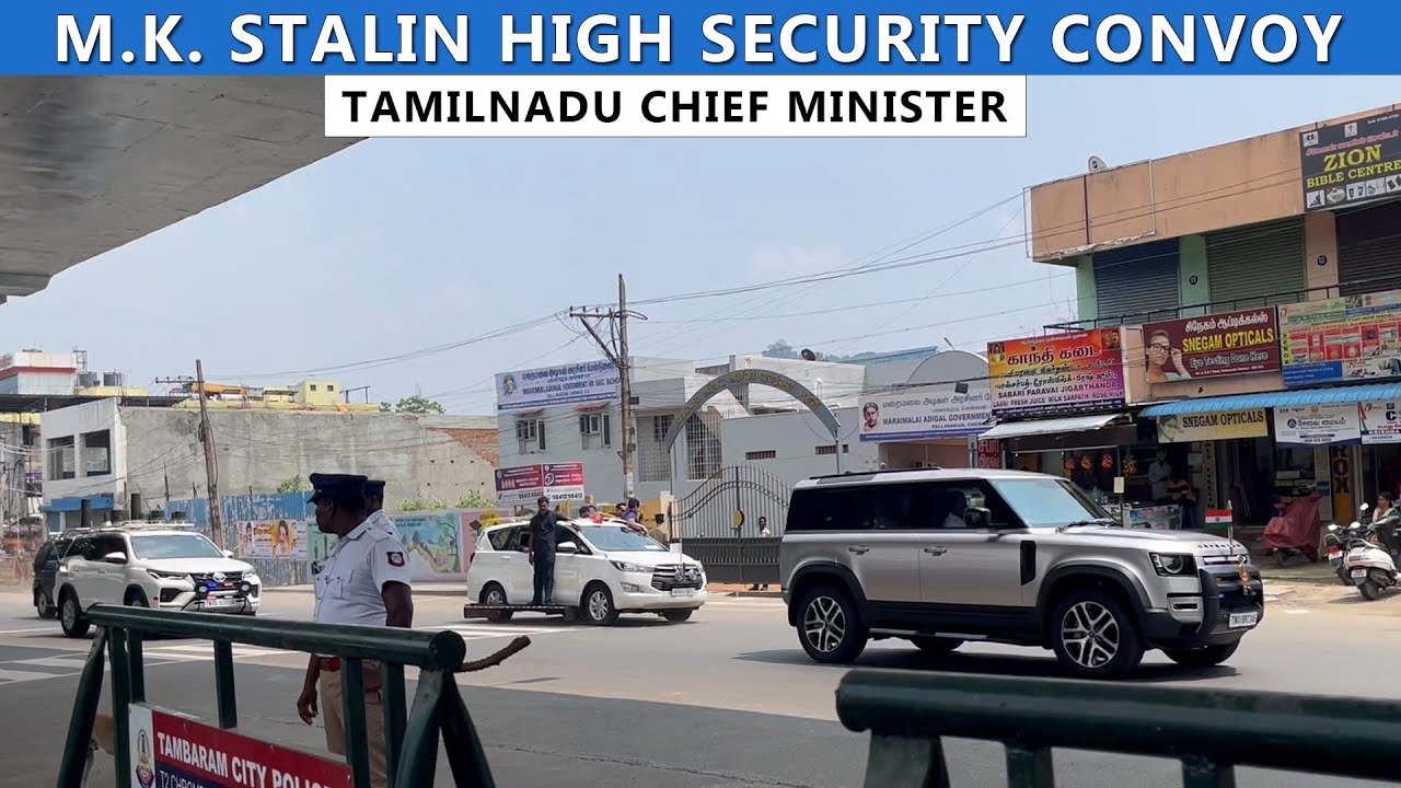 Tamil Nadu Chief Minister Mk Stalin Convoy in Chennai | Cm Convoy | Dmk ...
