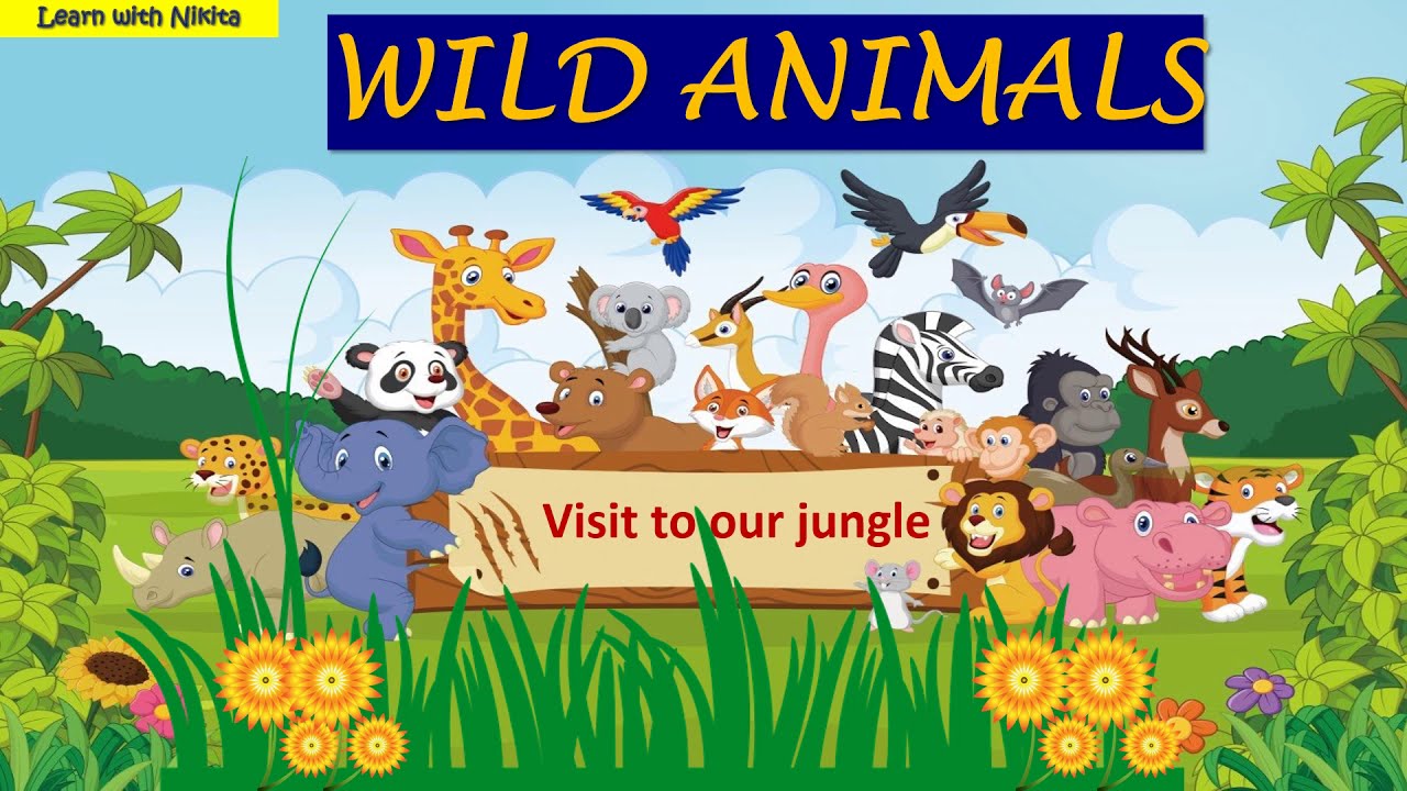 Wild animals | What are wild animals | Learn with Nikita | Preschooler ...