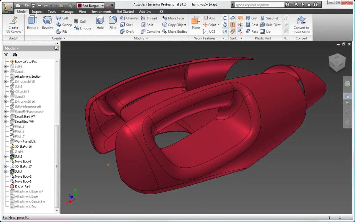 Autodesk Inventor - Diseño de piezas de plástico - YouTube