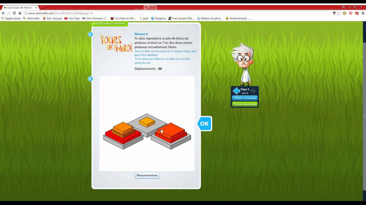 Netmaths - Les tours Hanois - Solutions - YouTube