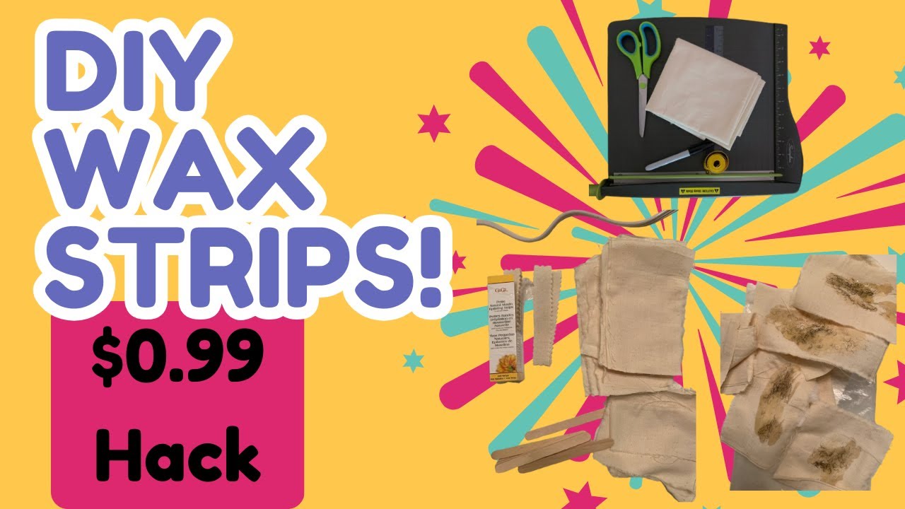 DIY Wax Strips from Muslin Fabric 💸 Save Money on Hair Removal! - YouTube