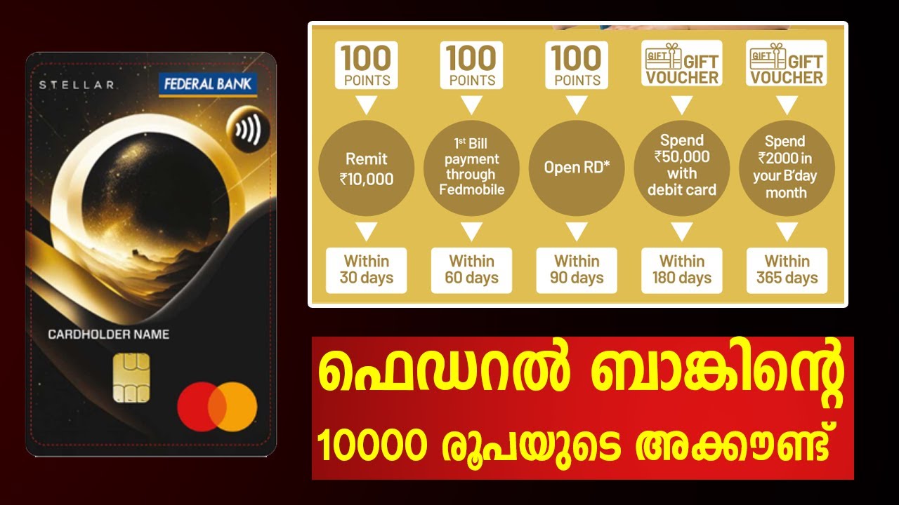 10000 രൂപ ഉണ്ടോ ? Federal Bank Stellar Savings Account Review 2026 | Is ...