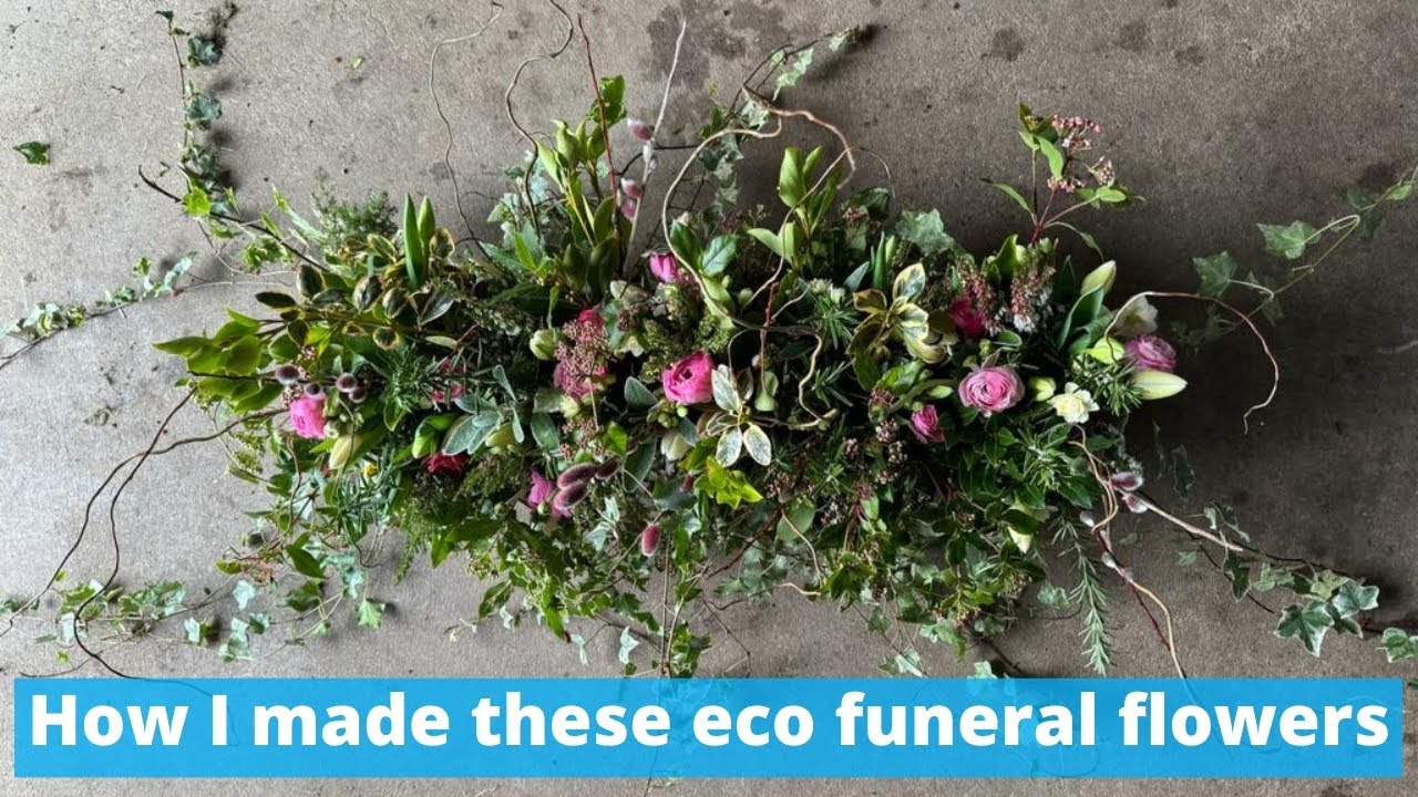 How I create this funeral tribute with all British grown flowers in ...