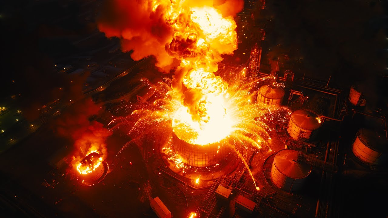 4 MINUTES AGO! BIG EXPLOSION Ukraine Blows Up Russia's Largest Oil ...