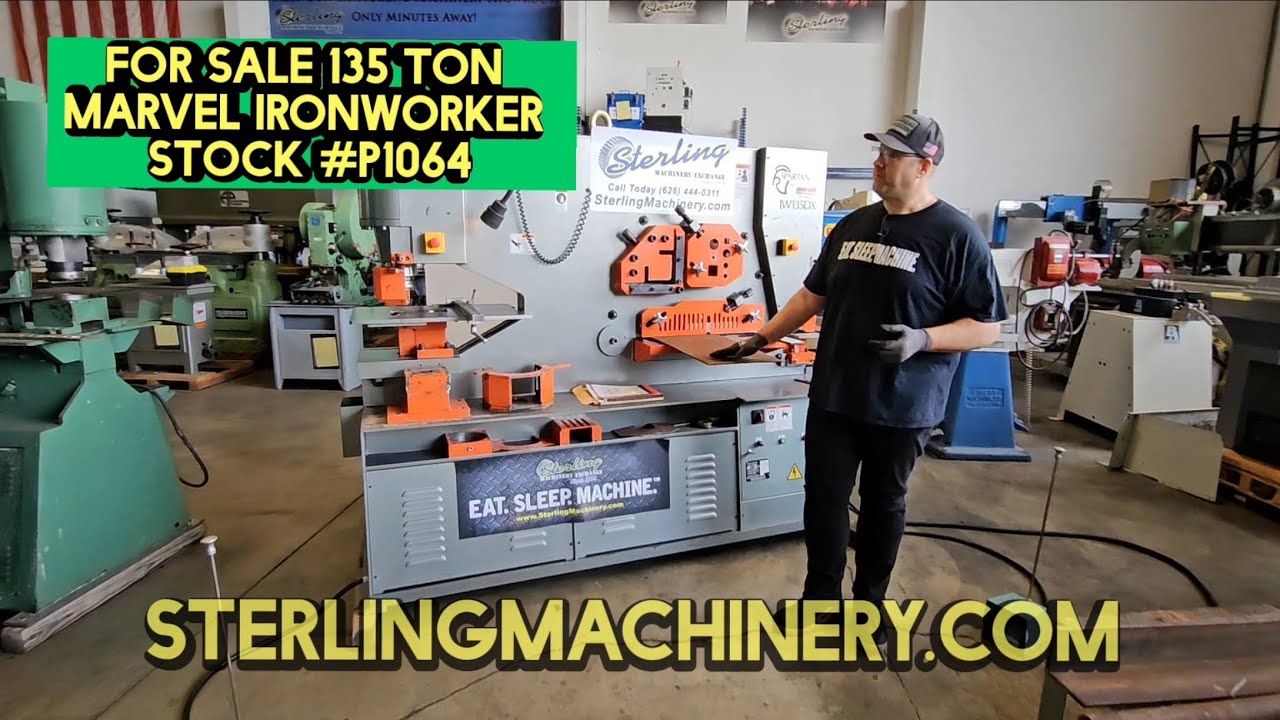 One of the largest iron workers ever made! 135 ton Marvel hydraulic ...