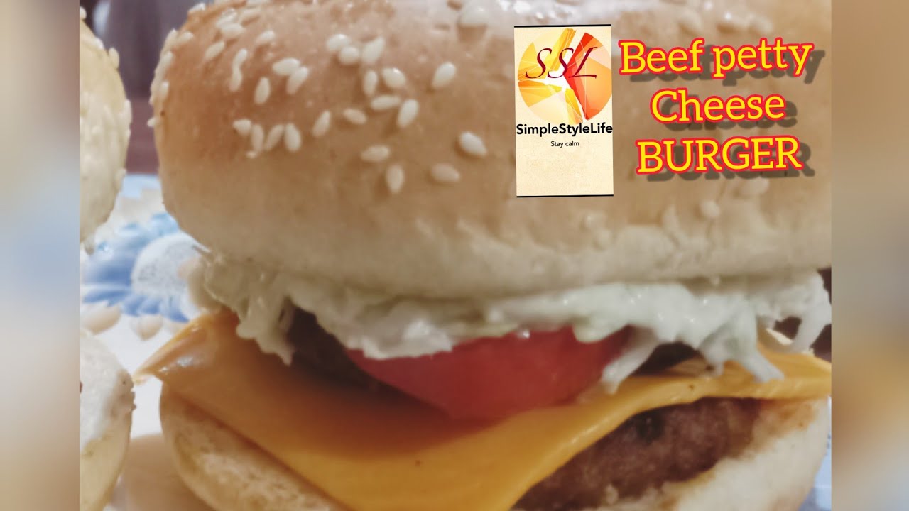 Beef petty cheese Burger #DoublepettyBurger#BeefBurger - YouTube