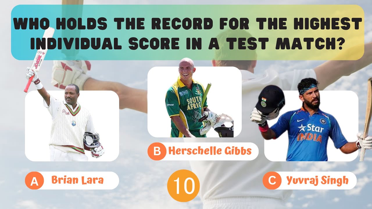 Who holds the record for the highest individual score in a Test match ...