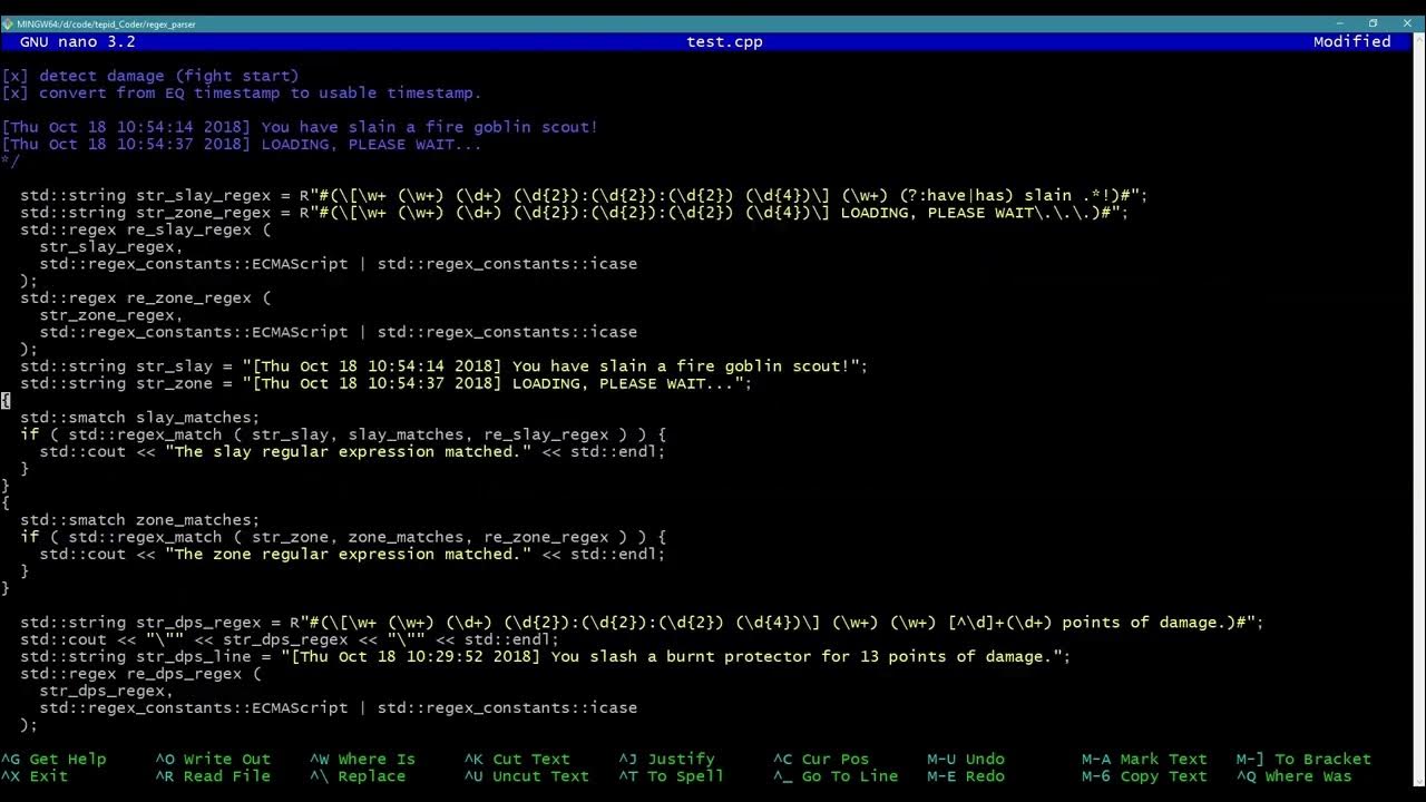 C++ out-of-the-box -- std::regex Log file Parser Part 5 (final) - YouTube