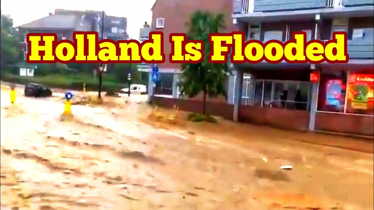 Netherlands Flooded, Town Of Maastricht Under Water, Holland, Huge Rain ...