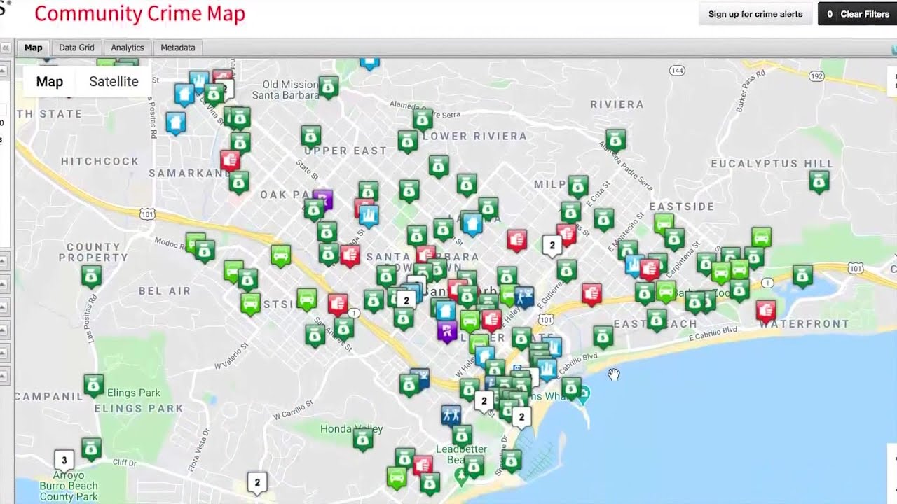 Santa Barbara Police unveils ‘near-real-time’ online crime map - YouTube
