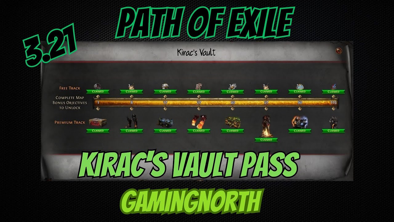 Path of Exile - Kirac's Vault Pass 3.21 Rewards & Showcase - YouTube