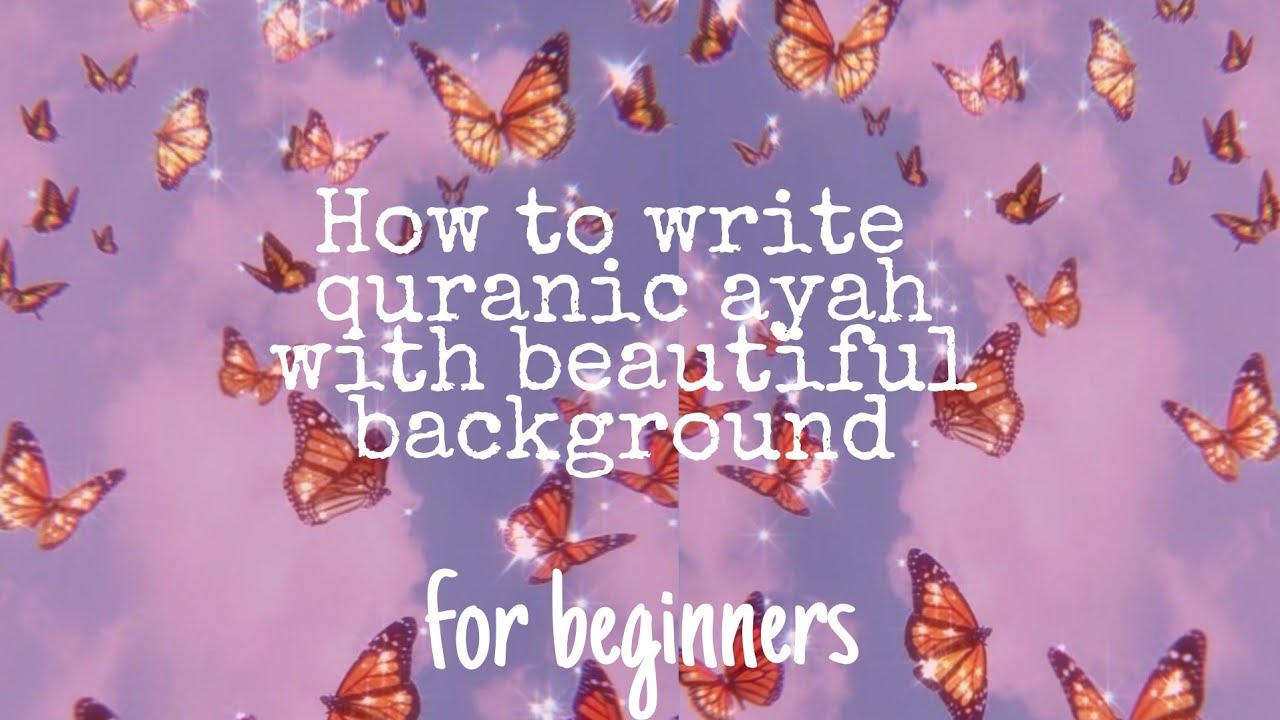 How to write quranic ayah with beautiful background #acrylicpainting # ...