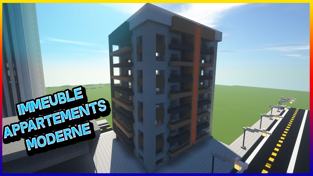 TUTO IMMEUBLE APPARTEMENTS MODERNE - MINECRAFT (Ep.01) - YouTube