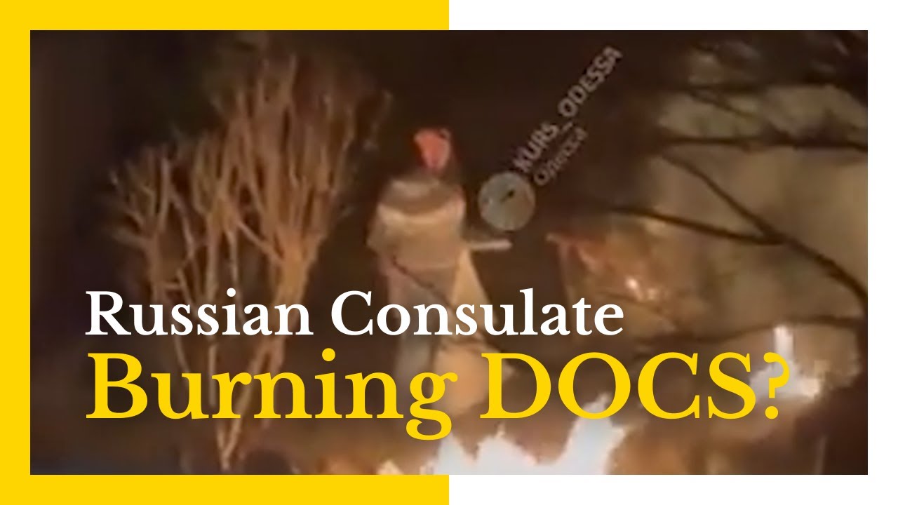 Russian consulate burning docs? Russia & Ukraine News - YouTube