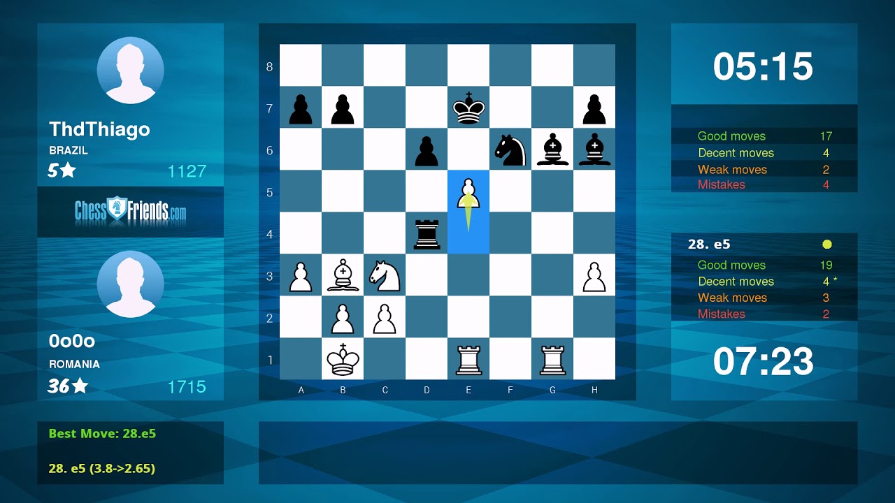 Chess Game Analysis: 0o0o - ThdThiago : 1-0 (By ChessFriends.com) - YouTube