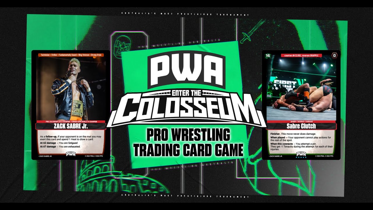 PWA Enter the Colosseum TCG, Kickstarter live right now - YouTube