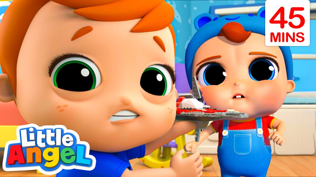 Big Brother, I Want To Play! | Little Angel | Songs and Cartoons | Best ...