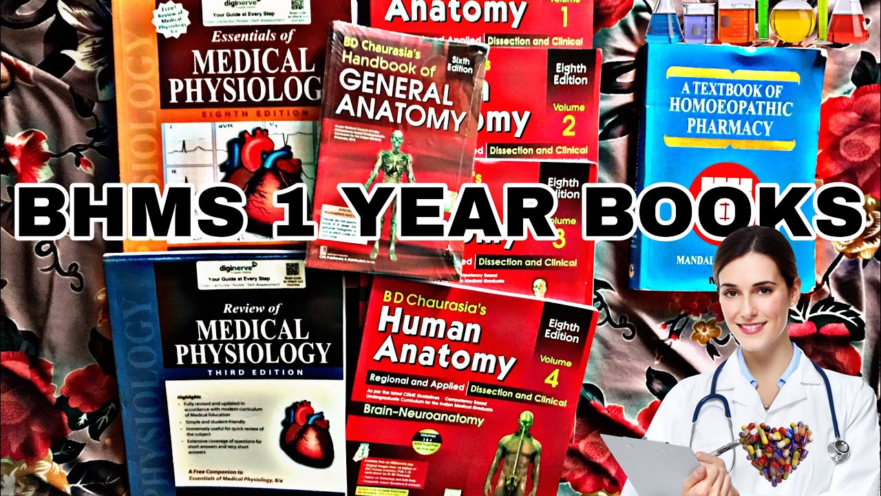 BHMS 1 YEAR BOOKS #homeopathicbooks #bhms1yearbook - YouTube