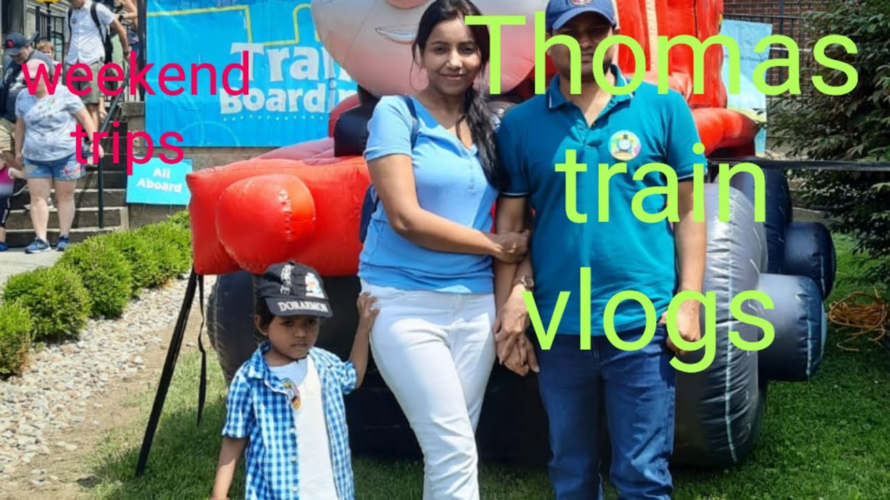 Weekend trips with family # Thomas train trip in America 😊# vivaan vlog ...