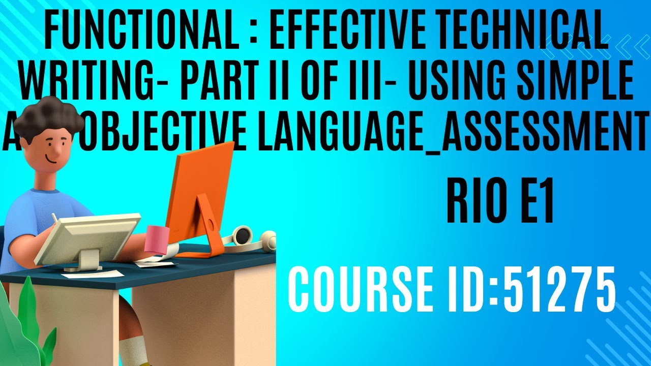 51275 tcs course answers #RIO #E1Effective technical writing using ...